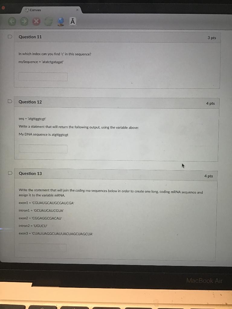 Solved In which index can you find ' c ' in this sequence? | Chegg.com
