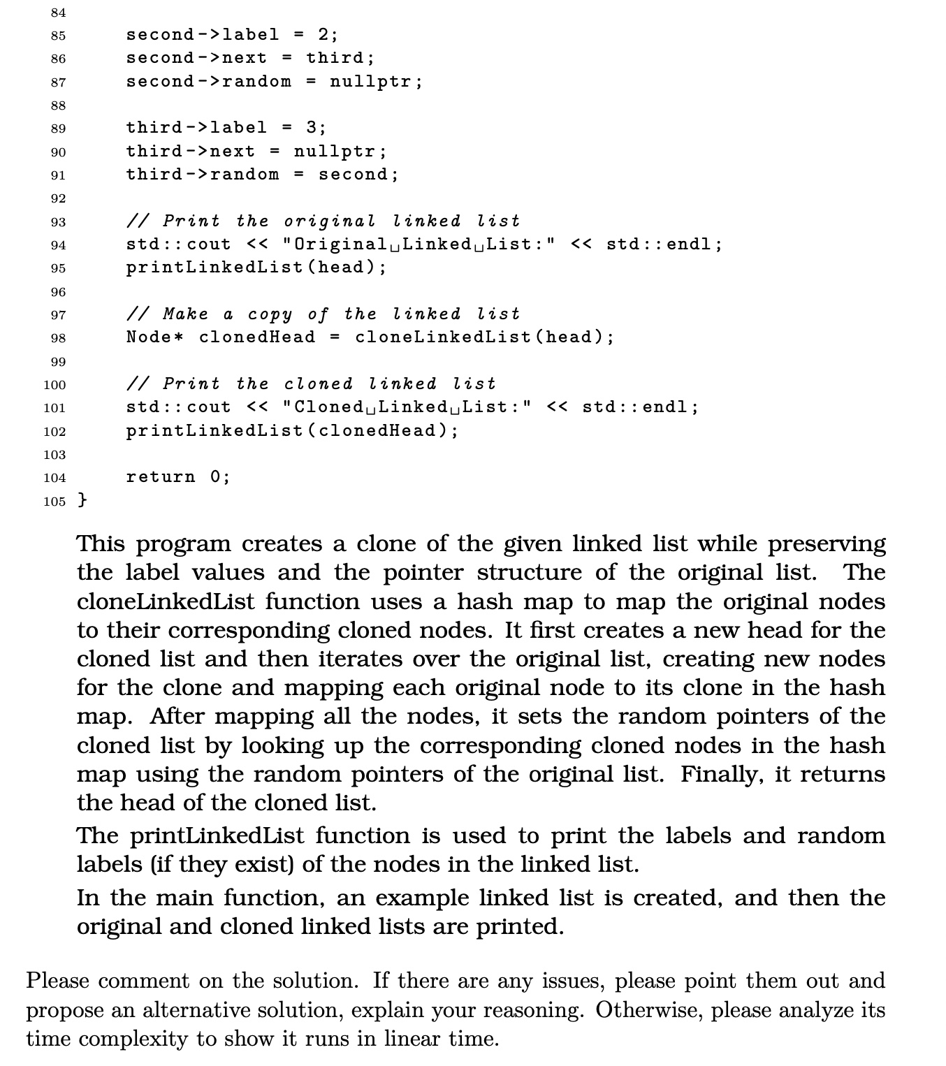 Solved while (curr != nullptr) \{ newCurr->random = nodeMap | Chegg.com