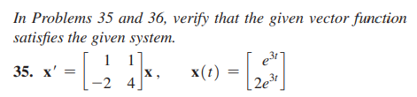 Solved In Problems 35 and 36 , verify that the given vector | Chegg.com