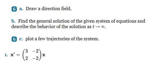 Solved Ga. Draw a direction field. b. Find the general | Chegg.com