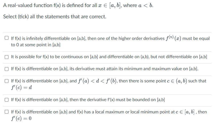 Solved A differentiable function f(x) satisfies f'(2)