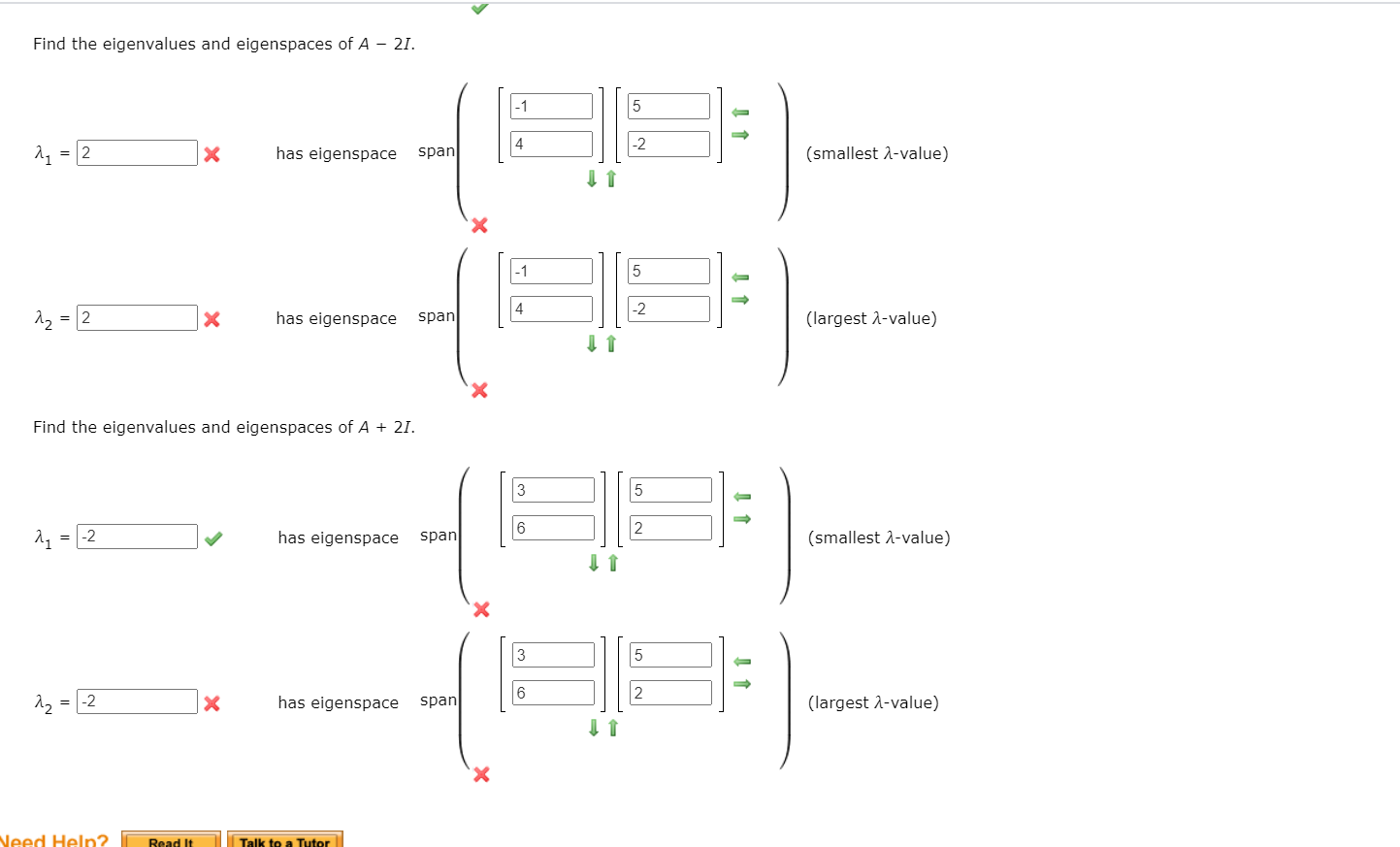 Solved (b) Let A be a square matrix with eigenvalue 1 and | Chegg.com