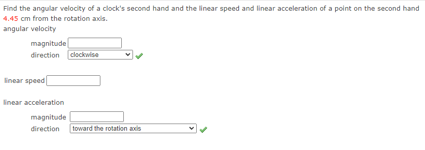 Solved Find the angular velocity of a clock's second hand | Chegg.com