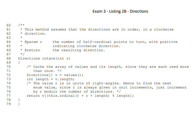 Solved The class Commands (Listing 2A) is an enum class. How | Chegg.com