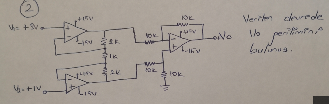 Solved Verilen deurede 1/0 perilimini bulunus. | Chegg.com