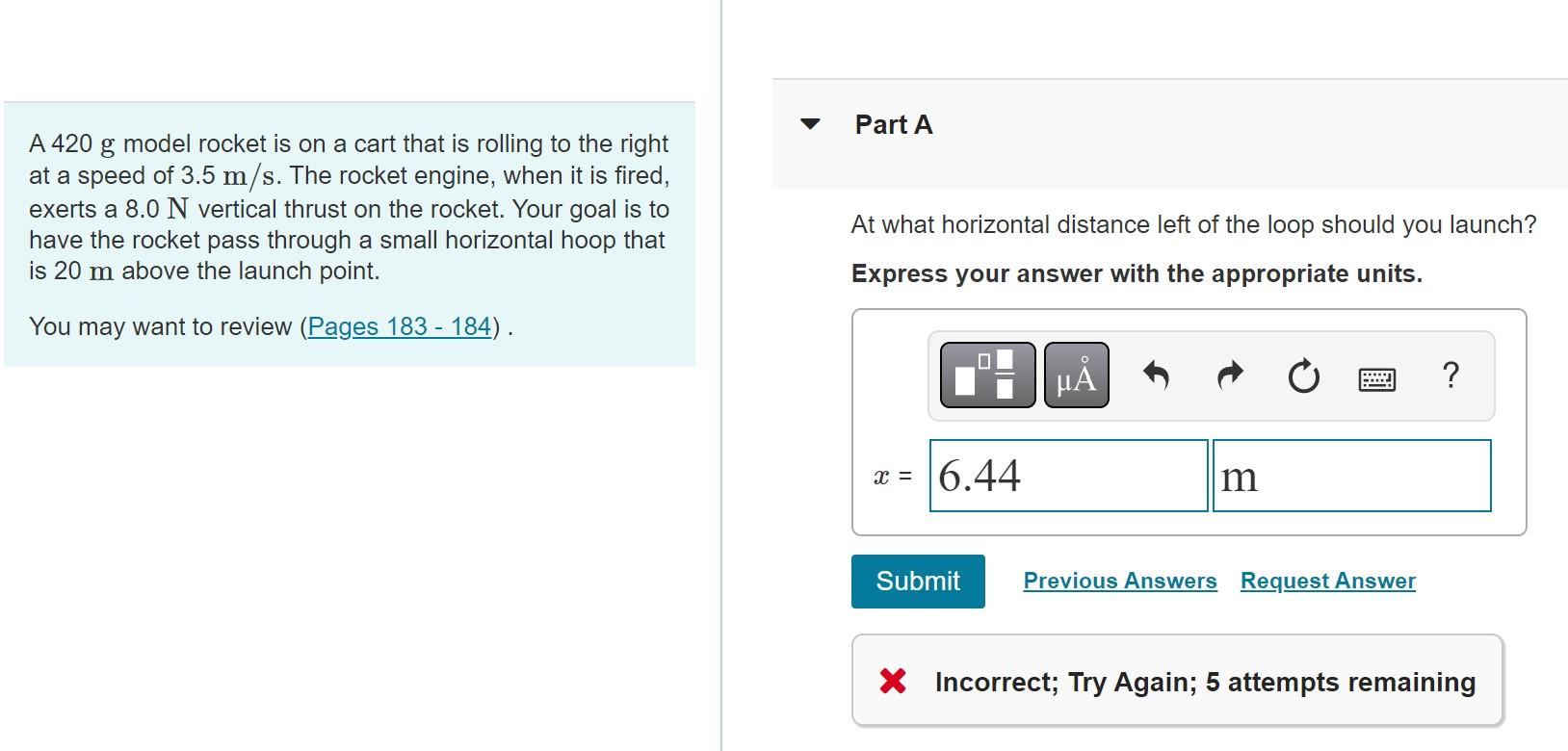 Solved A 420 g model rocket is on a cart that is rolling to | Chegg.com