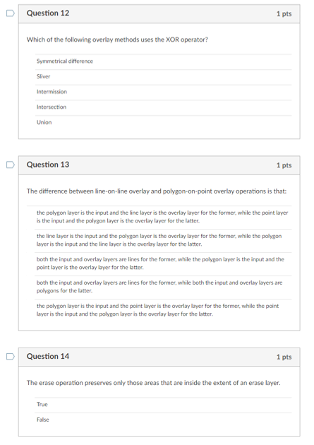 Solved Which of the following overlay methods uses the XOR | Chegg.com