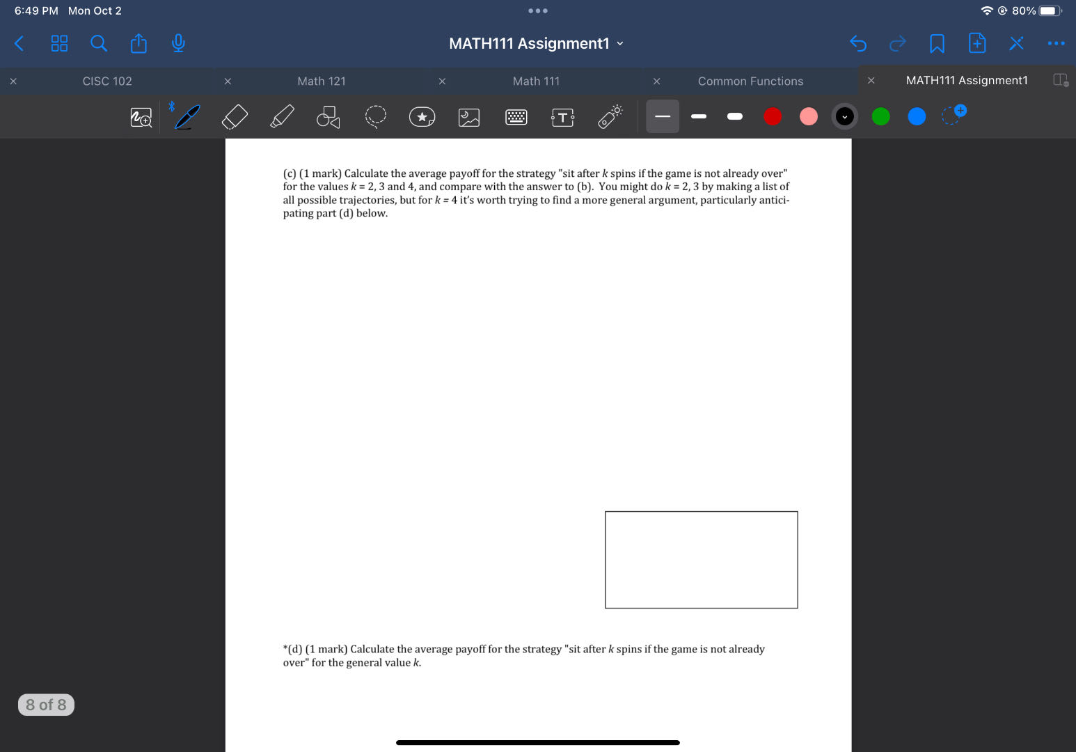 Solved 5. [6 marks] Another version of Skunk redux uses a | Chegg.com