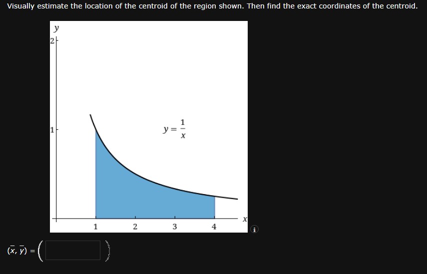 Solved Visually estimate the location of the centroid of the | Chegg.com