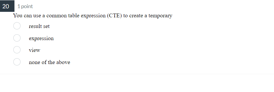 Solved You can use a common table expression (CTE) to create | Chegg.com
