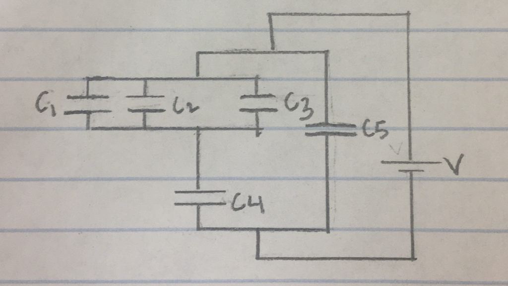 Solved In the figure, C1=10F, C2=25F, C3=40F, C4=18 | Chegg.com