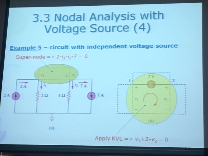 Solved 3.2 Nodal Analysis (3) Example 2 - circuit | Chegg.com
