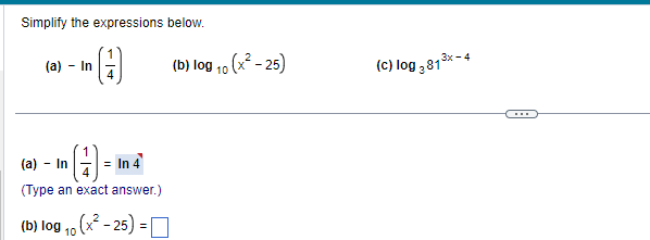 Solved Simplify the expressions | Chegg.com