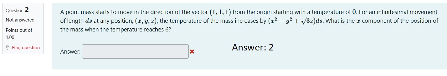 Solved A point mass starts to move in the direction of the | Chegg.com