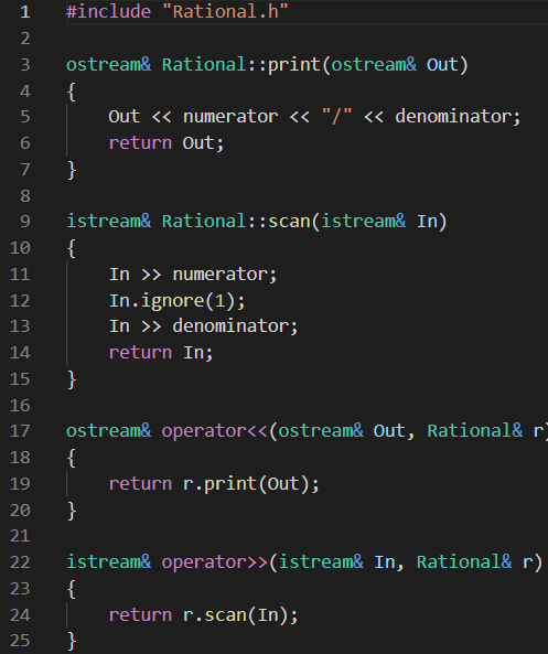 Solved (a) Develop a class Rational that represents a | Chegg.com