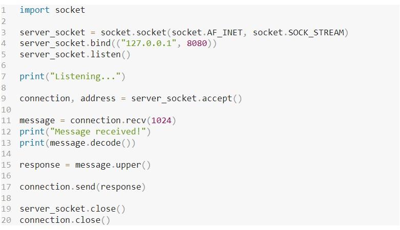 Solved Implement the following in the server.py program and | Chegg.com