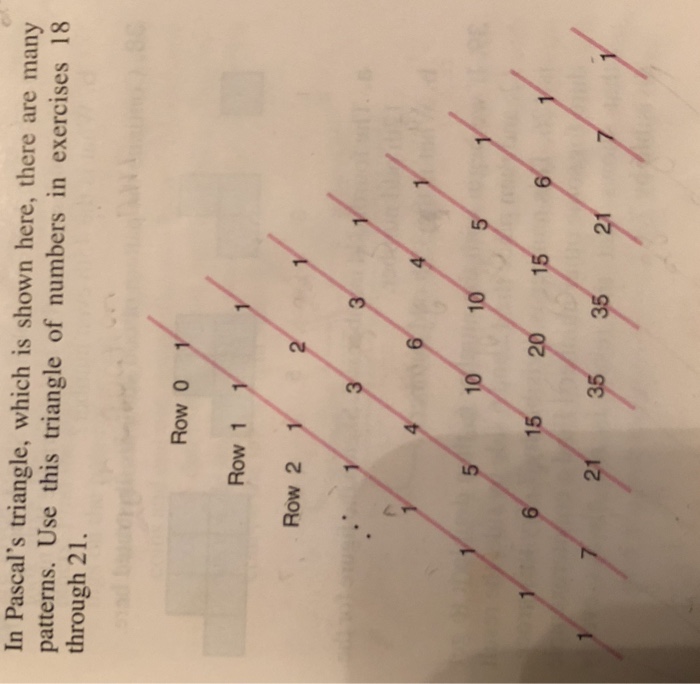 Solved In Pascal's triangle, which is shown here, there are | Chegg.com