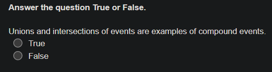 Solved Answer the question True or False. Unions and | Chegg.com