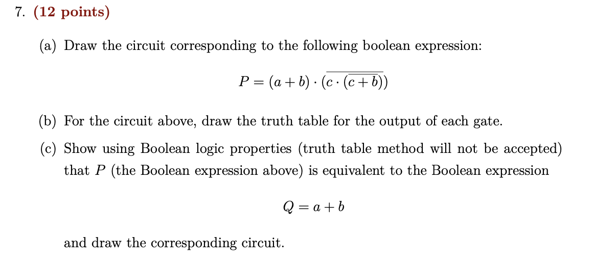 Solved A ﻿draw The Circuit Corresponding To The Following