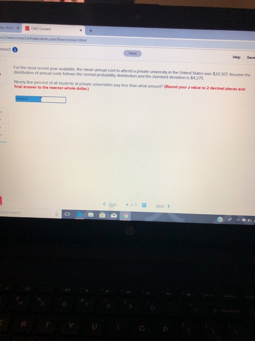Solved CH07 Connect 07 Connect Help Save & Exi A recent | Chegg.com
