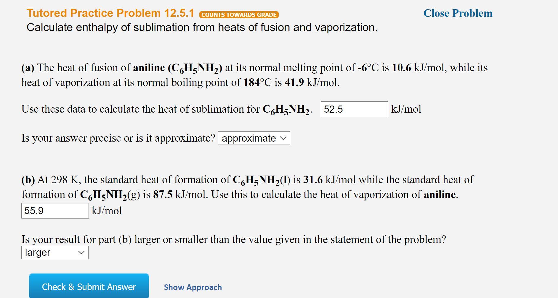 Solved Close Problem Tutored Practice Problem 12.5.1 COUNTS | Chegg.com