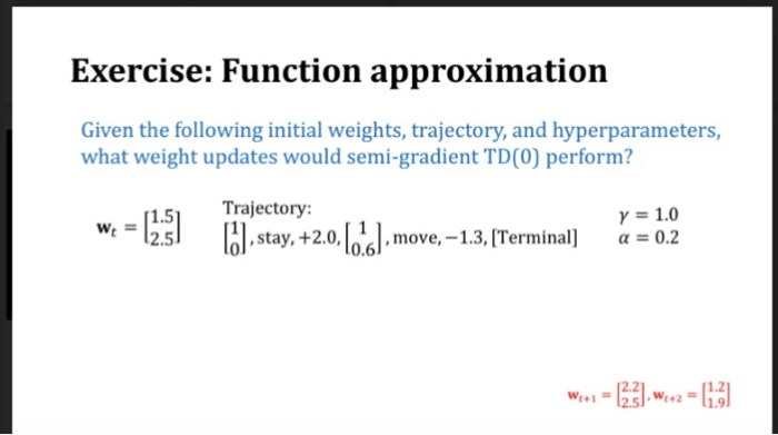 Exercise: Function approximation Given the following | Chegg.com