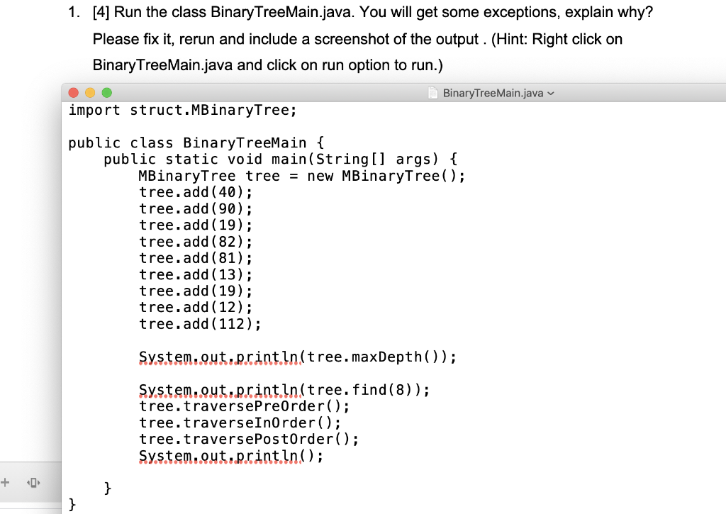 Solved 2. [4] Implement the size() method in MBinaryTree | Chegg.com