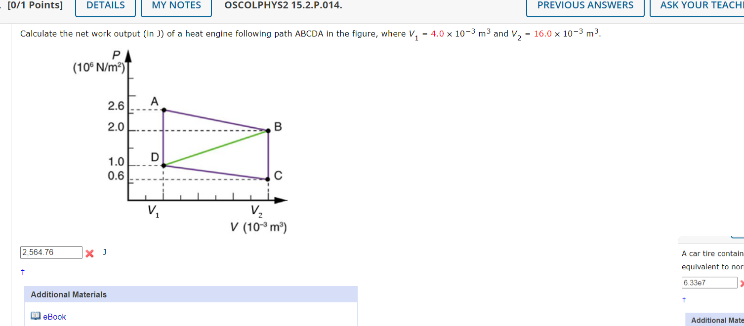 Solved Calculate the net work output (in J) ﻿of a heat | Chegg.com