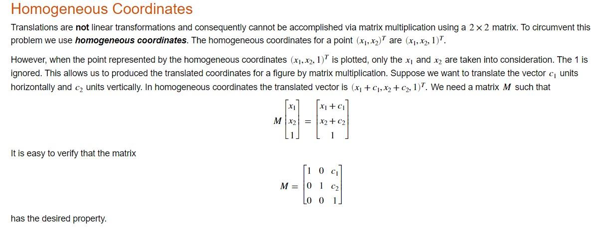Solved 1 Consider the translated square MS in EXAMPLE 7. • | Chegg.com