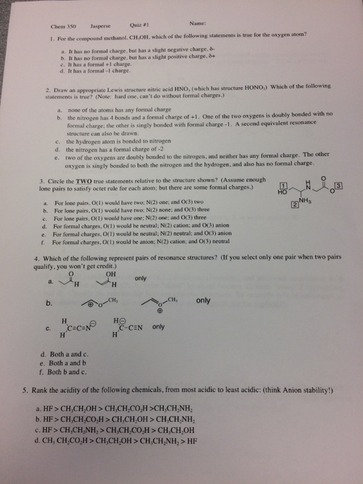 Solved For the compound methanol, CH_3OH, which of the | Chegg.com