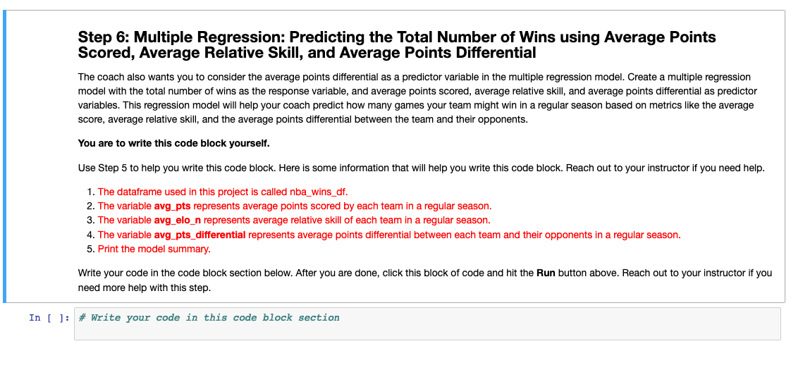 Solved For the life of me I cannot write this block of code | Chegg.com