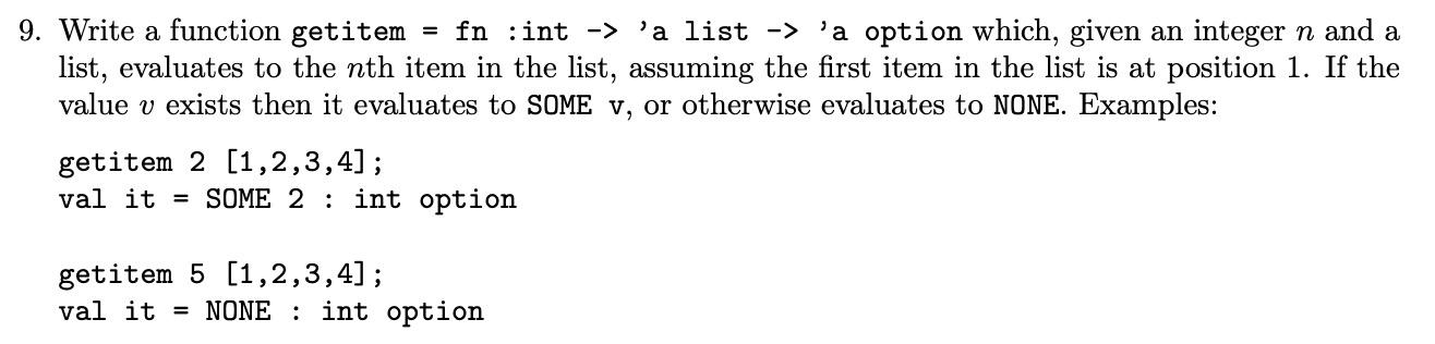 Solved You should use standard ML and ensure that it can run | Chegg.com