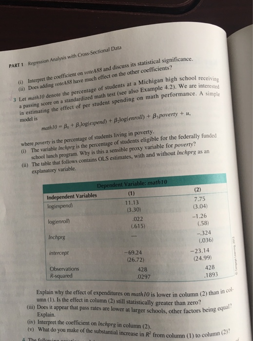 Solved oblems 1 In Problem 11 in Chapter 4, the R-squared | Chegg.com