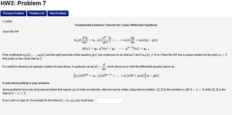 Solved HW3: Problem 7 Previous Problem Problem List Next | Chegg.com