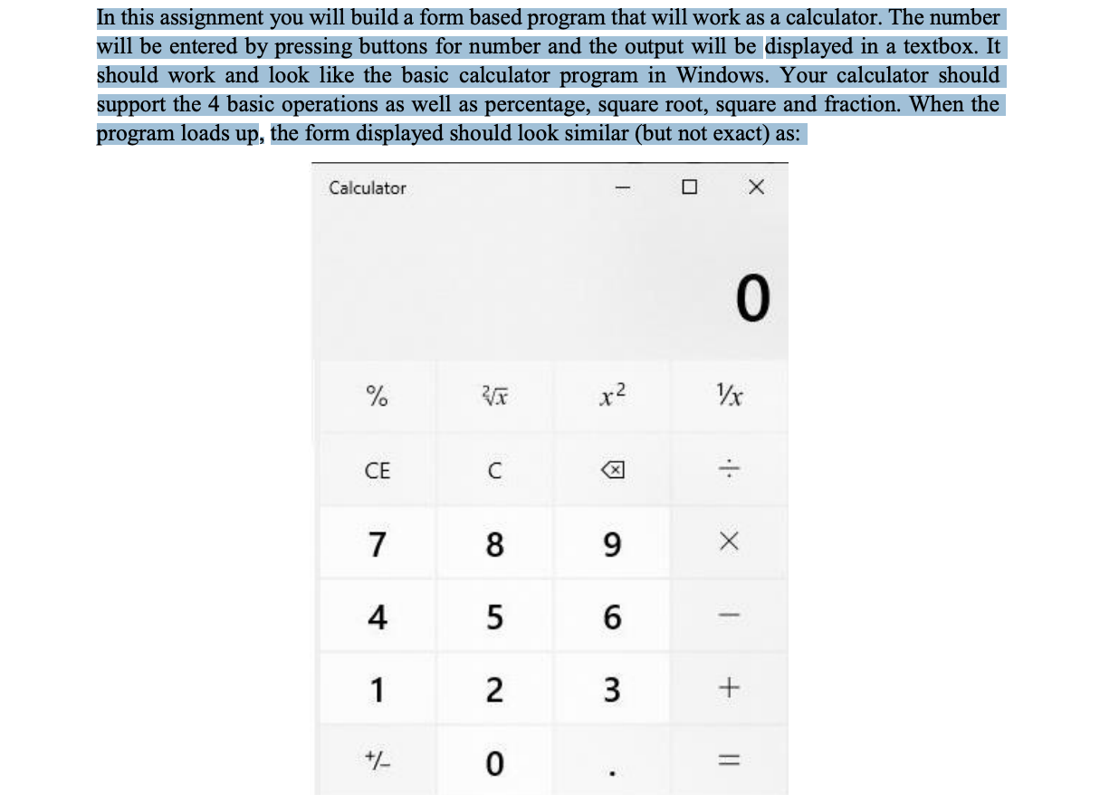 Solved • There should be a BaseMath class for the 4 basic | Chegg.com