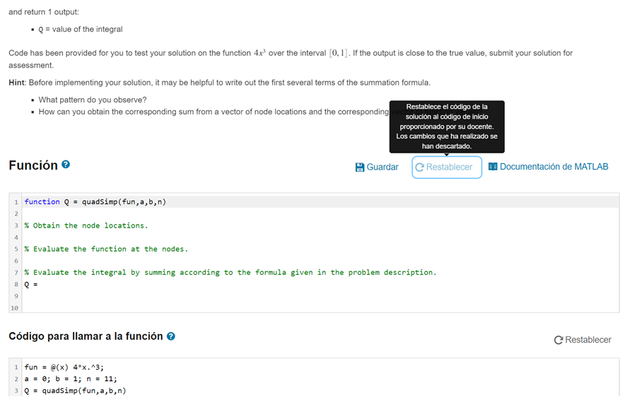 Solved please code in MATLAB and DONT USE LOOPS answer is | Chegg.com