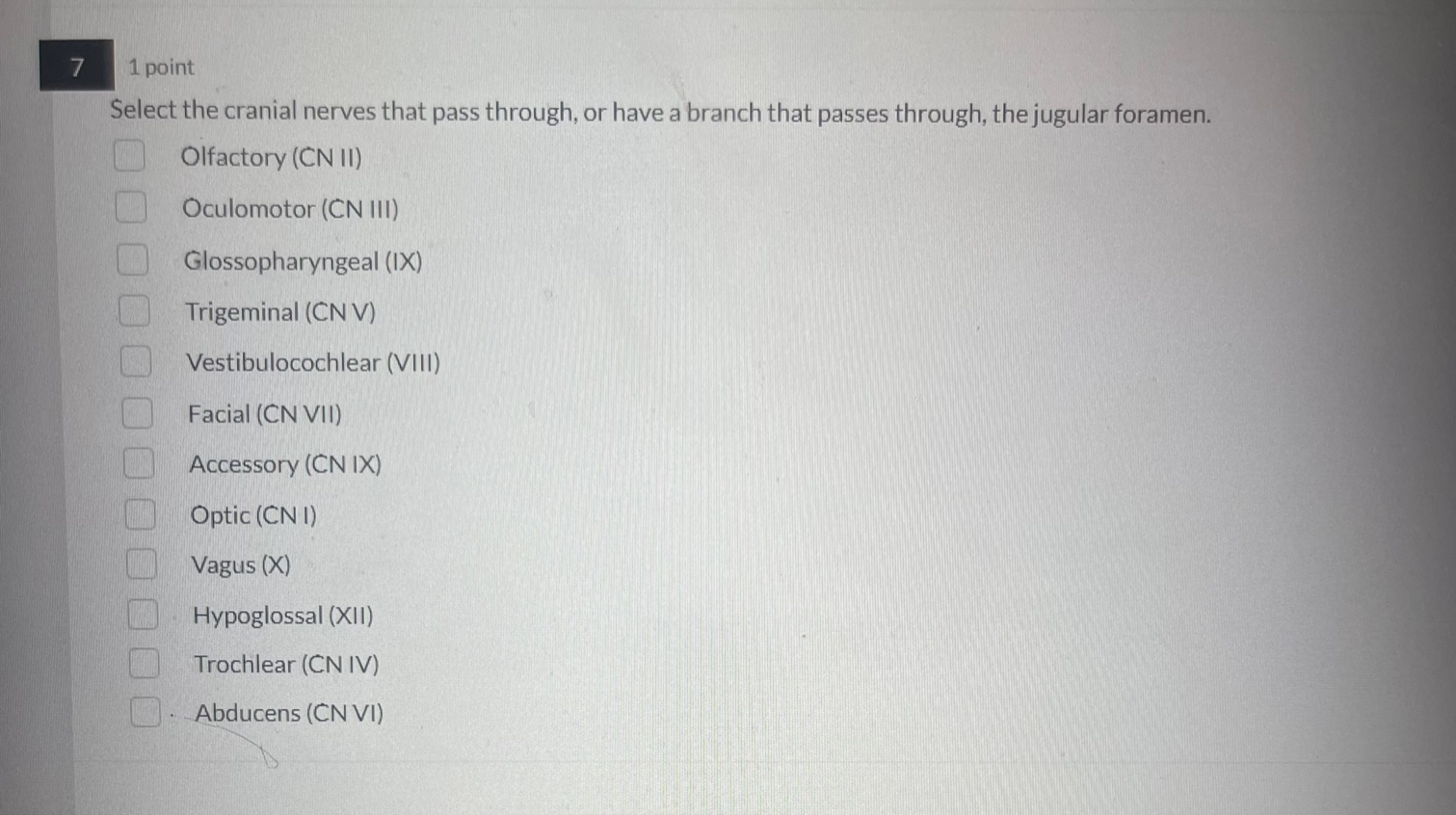 Solved Match the components of a nerve. 1 point Select all | Chegg.com