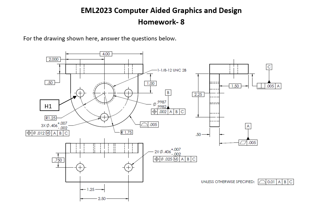 Solved EML2023 Computer Aided Graphics and Design Homework-8 | Chegg.com