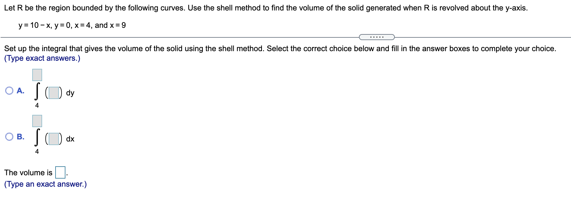 Solved Let R be the region bounded by the following curves. | Chegg.com