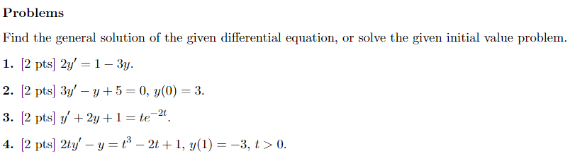 Solved Find the general solution of the given differential | Chegg.com