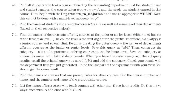 Solved We use sqlplusThe Student Course DatabaseStudentstno | Chegg.com