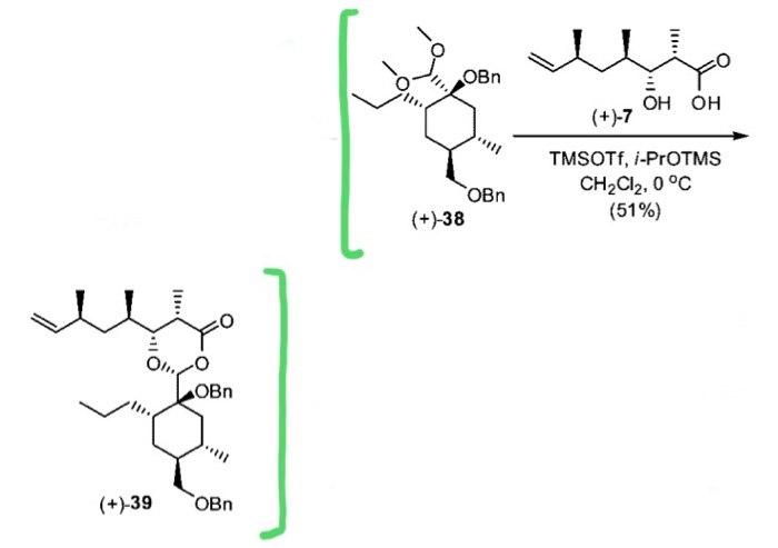 Solved (+H7 OH OH TMSOTf, i-PrOTMSs OBn CH2C2. 0oc (51%) | Chegg.com