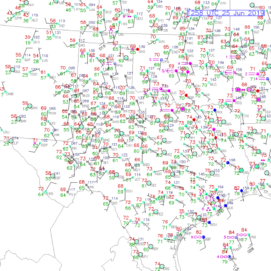 Solved Use the surface weather observations and your | Chegg.com