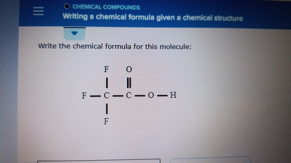 Solved O CHEMICAL COMPOUNDS Writing a chemical formula given | Chegg.com