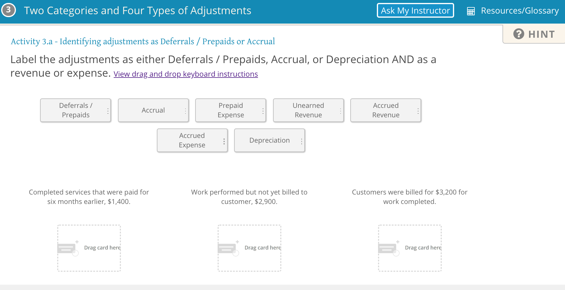Solved 3 Two Categories and Four Types of Adjustments Ask My | Chegg.com