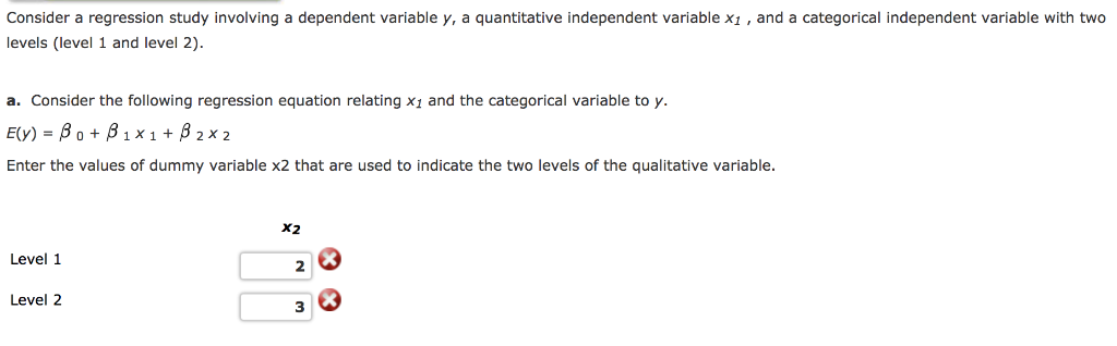 Solved Consider a regression study involving a dependent | Chegg.com