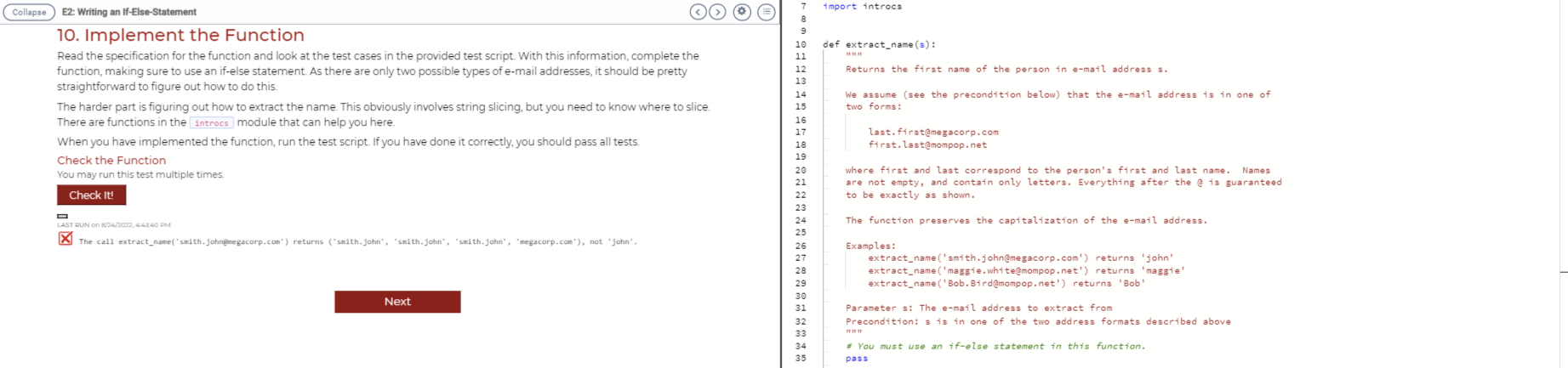 Solved Please just use if and else statements. I have to get | Chegg.com