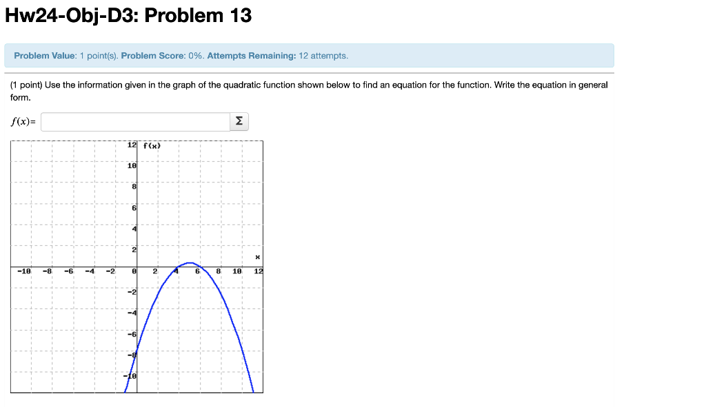 Solved Hw24-Obj-D3: Problem 13 Problem Value: 1 point(s). | Chegg.com