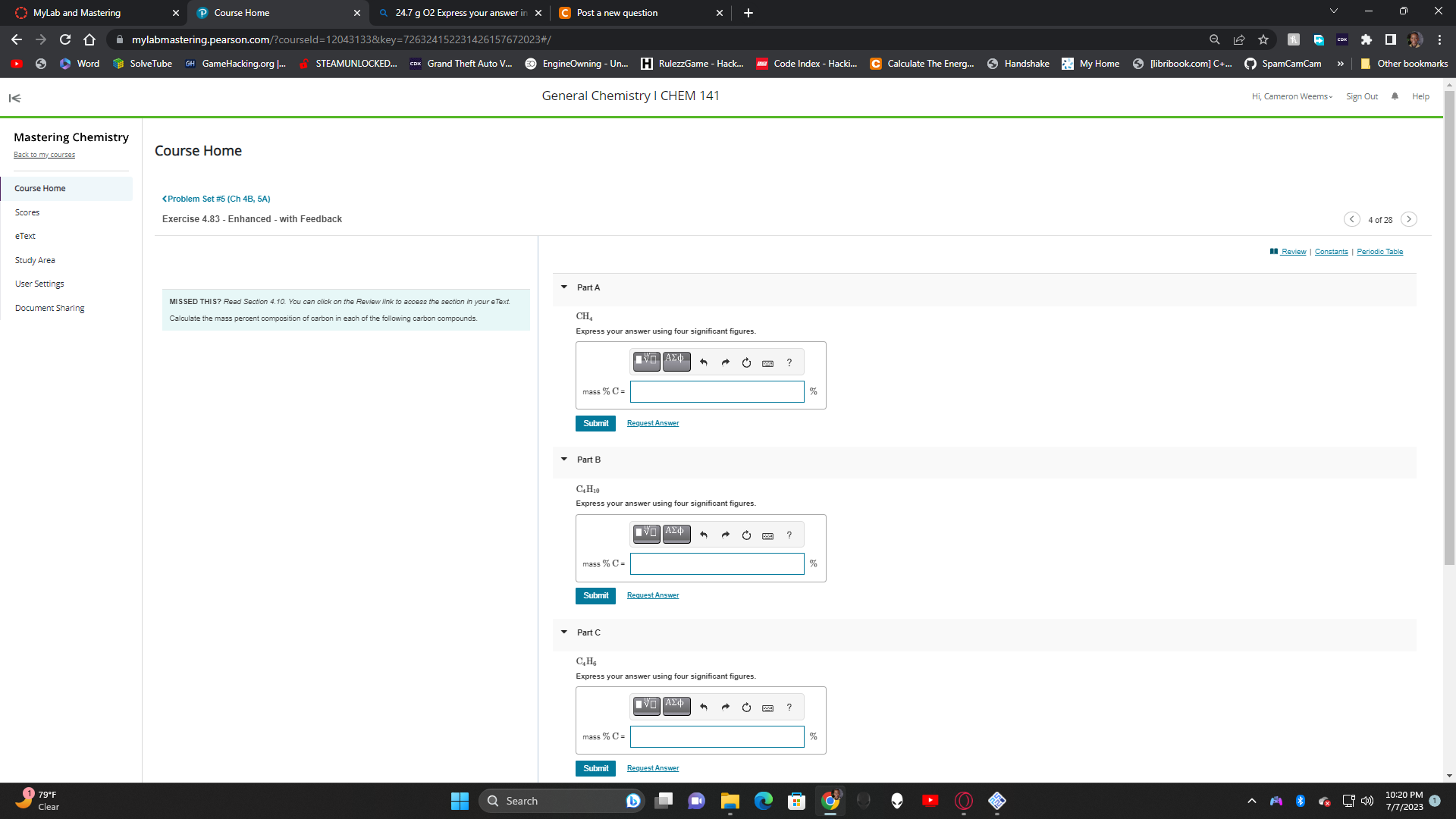 Solved MISSED THIS? Read Section 4.10. You can click on the | Chegg.com