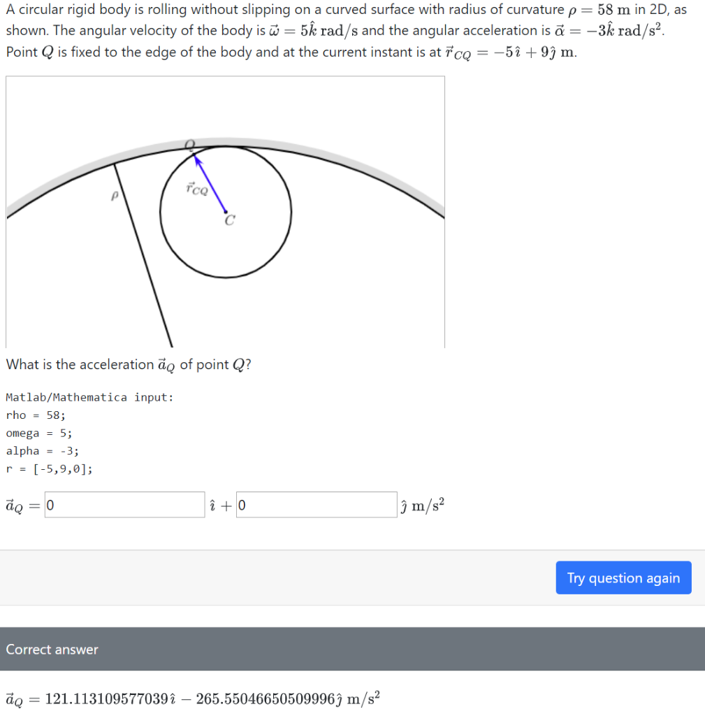 Solved A circular rigid body is rolling without slipping on | Chegg.com